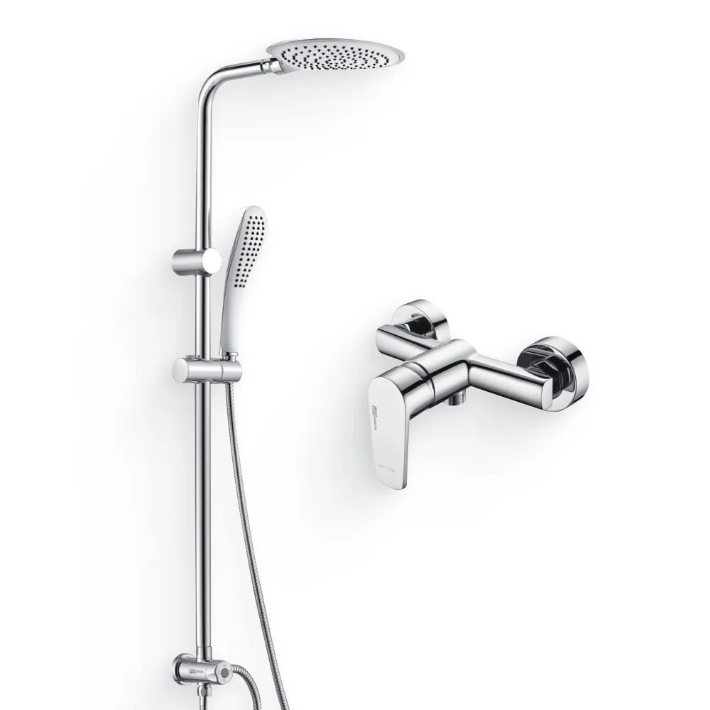 Душевой комплект Стойка Wasserkraft A045 / Смеситель для душа Диль (Dill) 6102