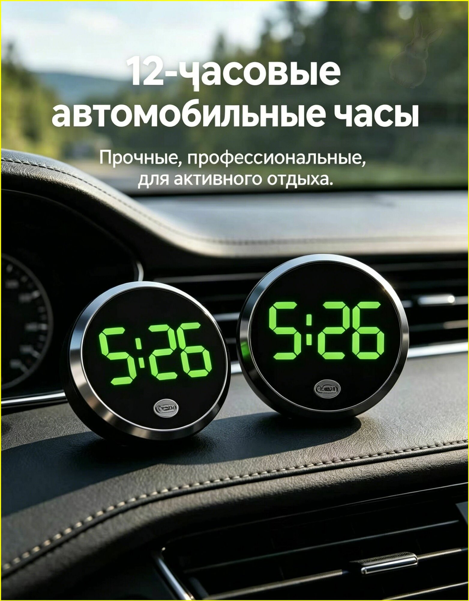 Автомобильная электроника Светодиодные цифровые сенсорные часы