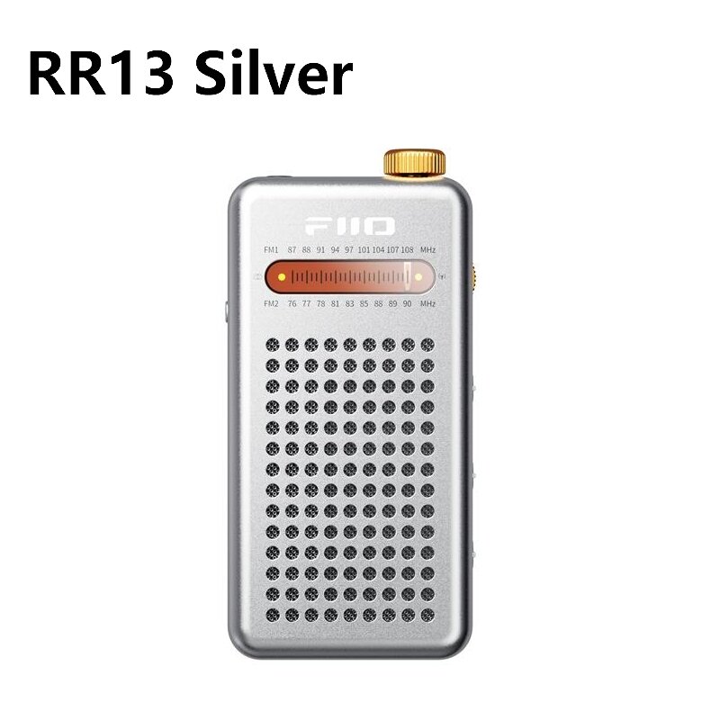 FIIO RR13 Портативное Ретро-FM-стерео радио с усилением басов "Снежное небо"