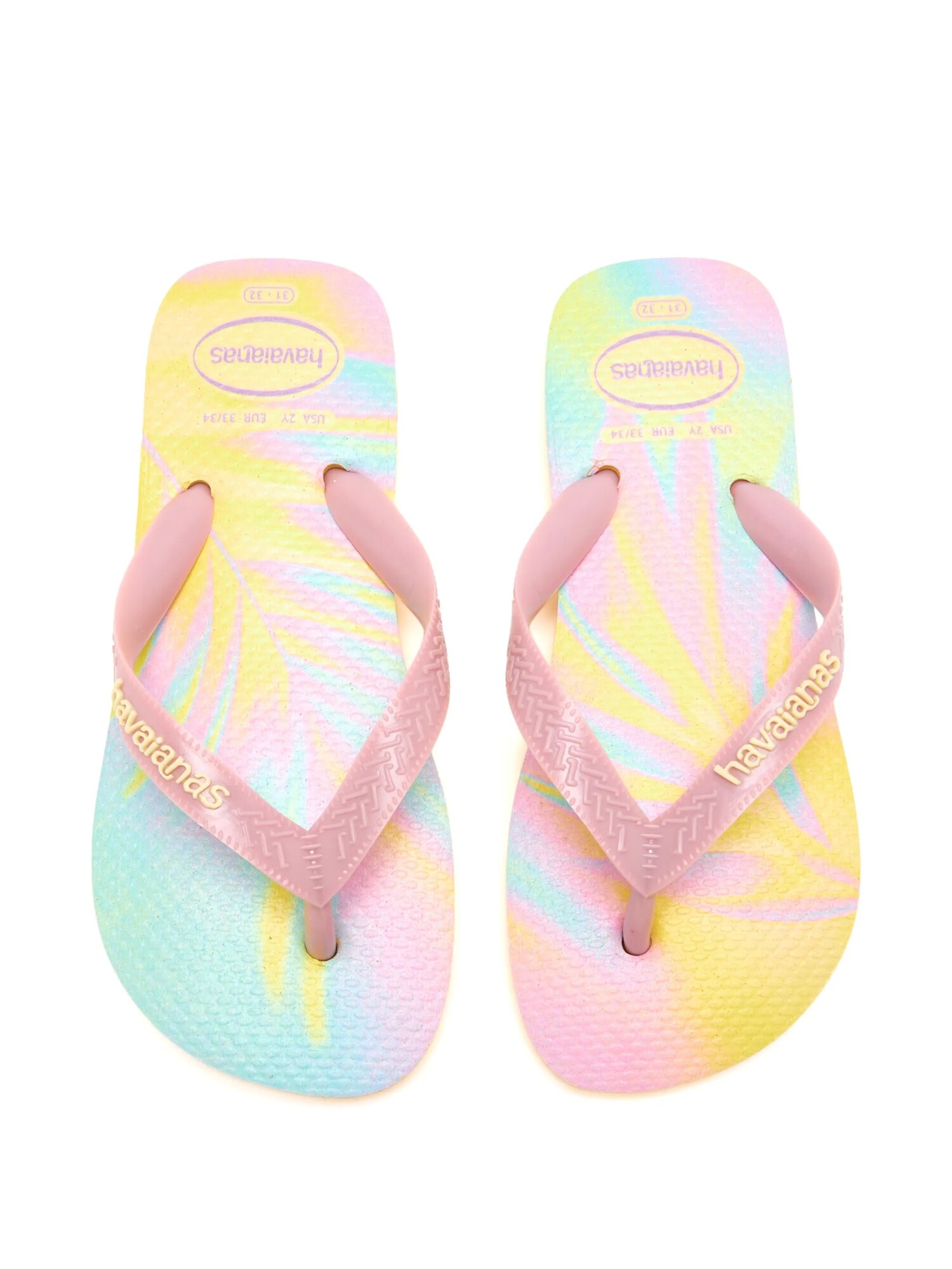 Шлёпанцы Palm-print flip flops, размер 25-26, розовый — фото 1