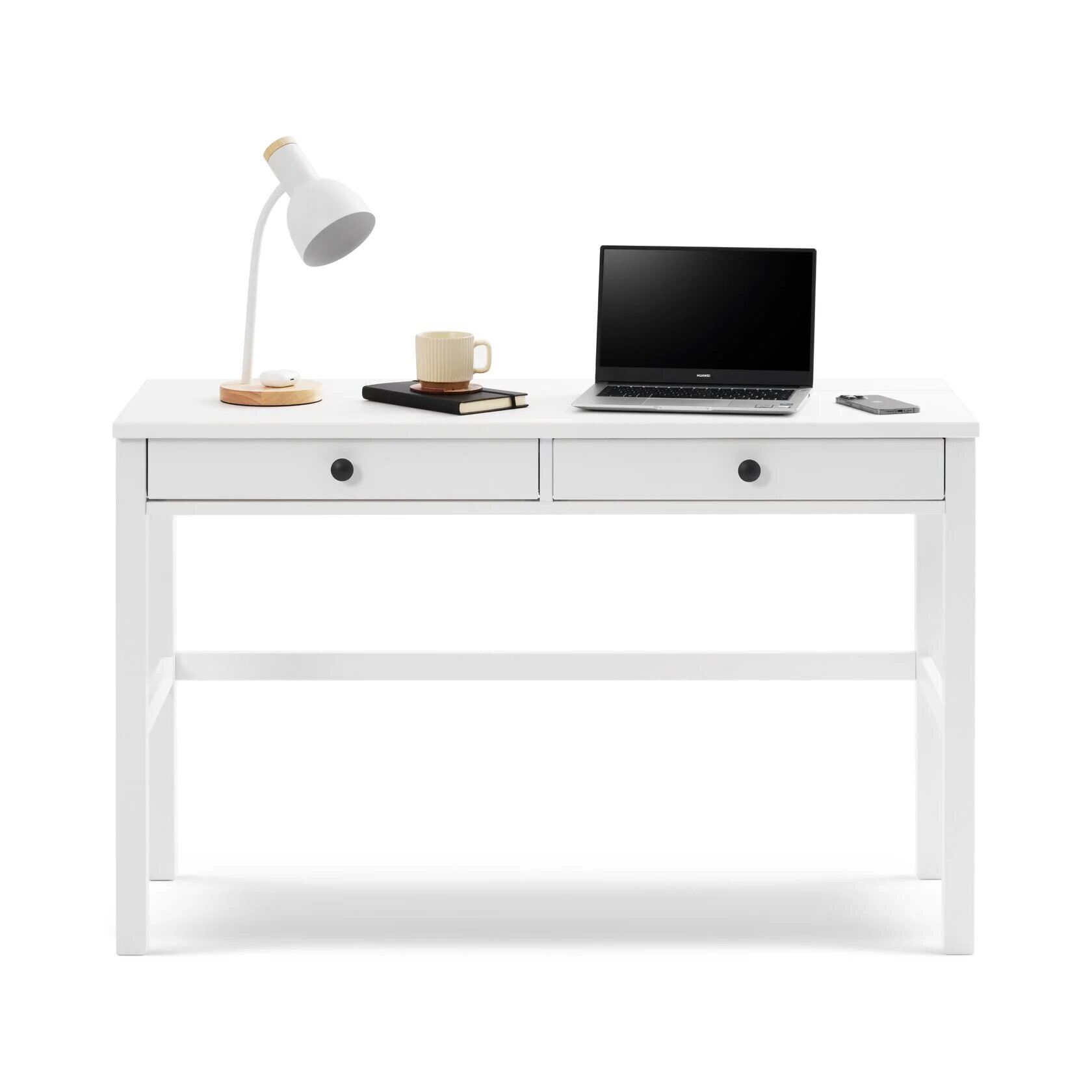 Стол письменный с ящиками Кантри, белый, 121х47х75, HEMNES Кымор