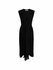 Платье Another Tomorrow Gathered midi dress, размер 40, black/black