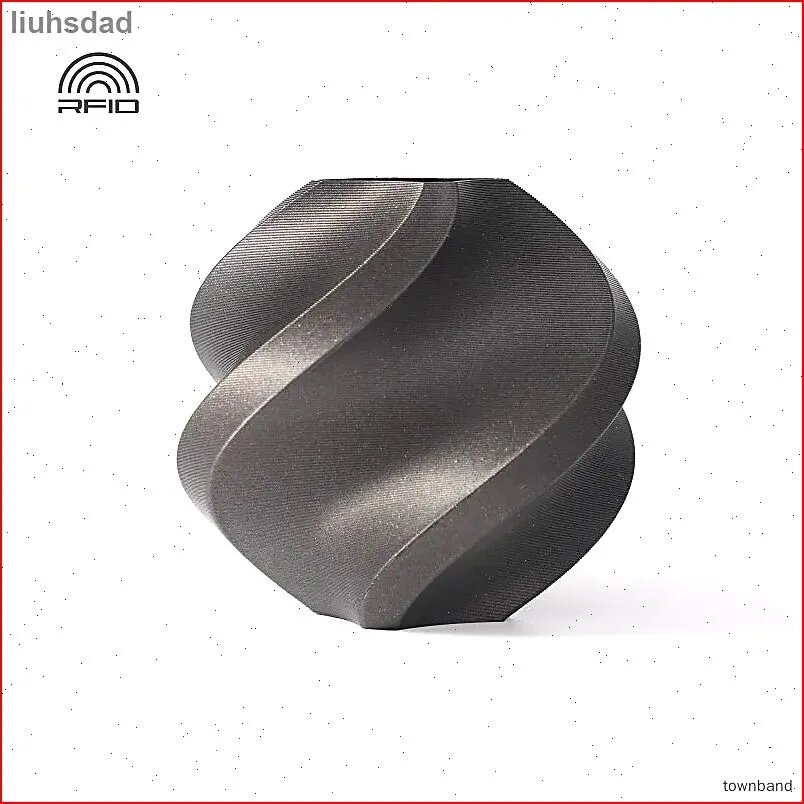 Bambu Lab PLA Metal филамент для 3D-печати ударопрочный и легкий в печати с RFID распознаванием Iron Gray