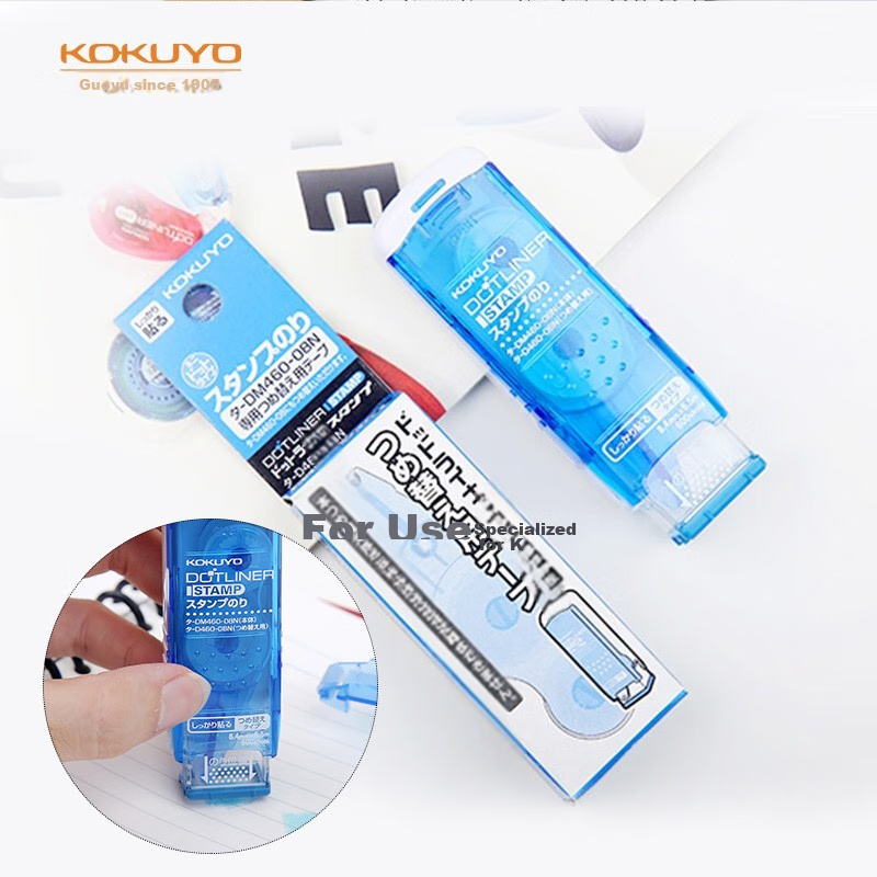 KOKUYO Imported Stamp-Style Dot Double-Sided Tape Refill, 8.4mm*6.5m, 1 Refill, TA-D460