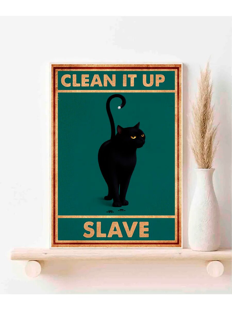 Бомбейская кошка, Clean It Up Slave, Плакат 30x42см