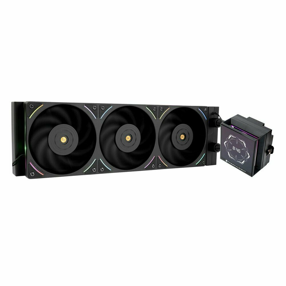 Thermalright Вентиляторы Система водяного охлаждения Hyper Vision 360 UB ARGB Black 3x120mm ARGB PWM Fans TRHV360UBAB