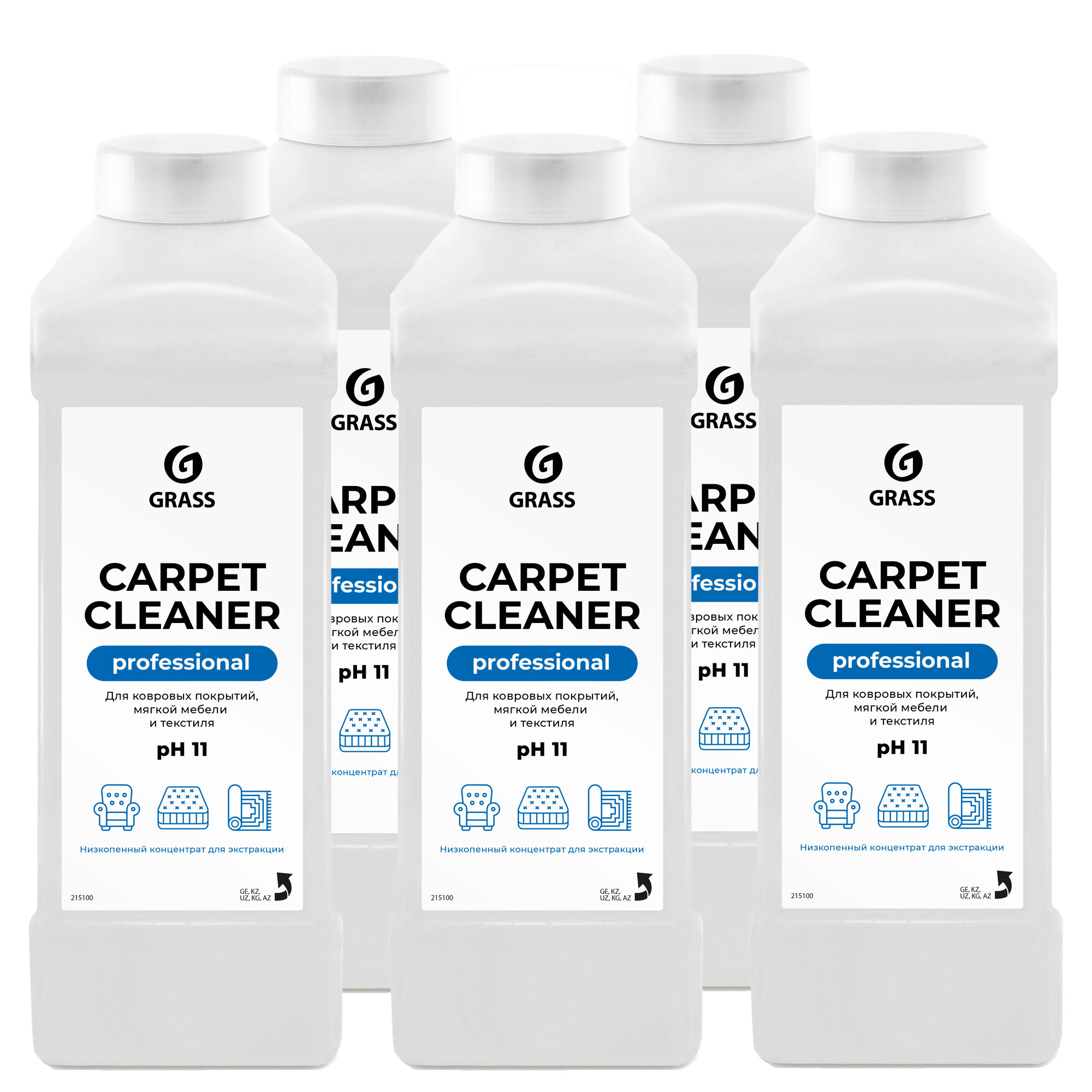 Средство для чистки дивана мягкой мебели Carpet Cleaner 1000 мл. х 5 шт.