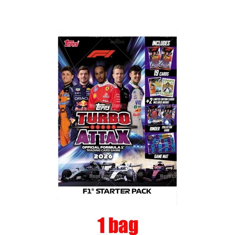 Коллекционное издание карт Topps Turbo Attax Formula 1 1bag 21pcs-D