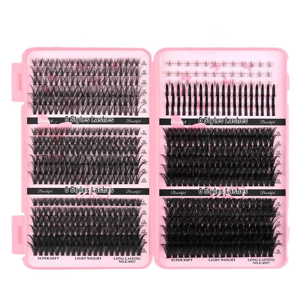 Набор накладных ресниц 696 шт. DIY C curl 1-1.5 см