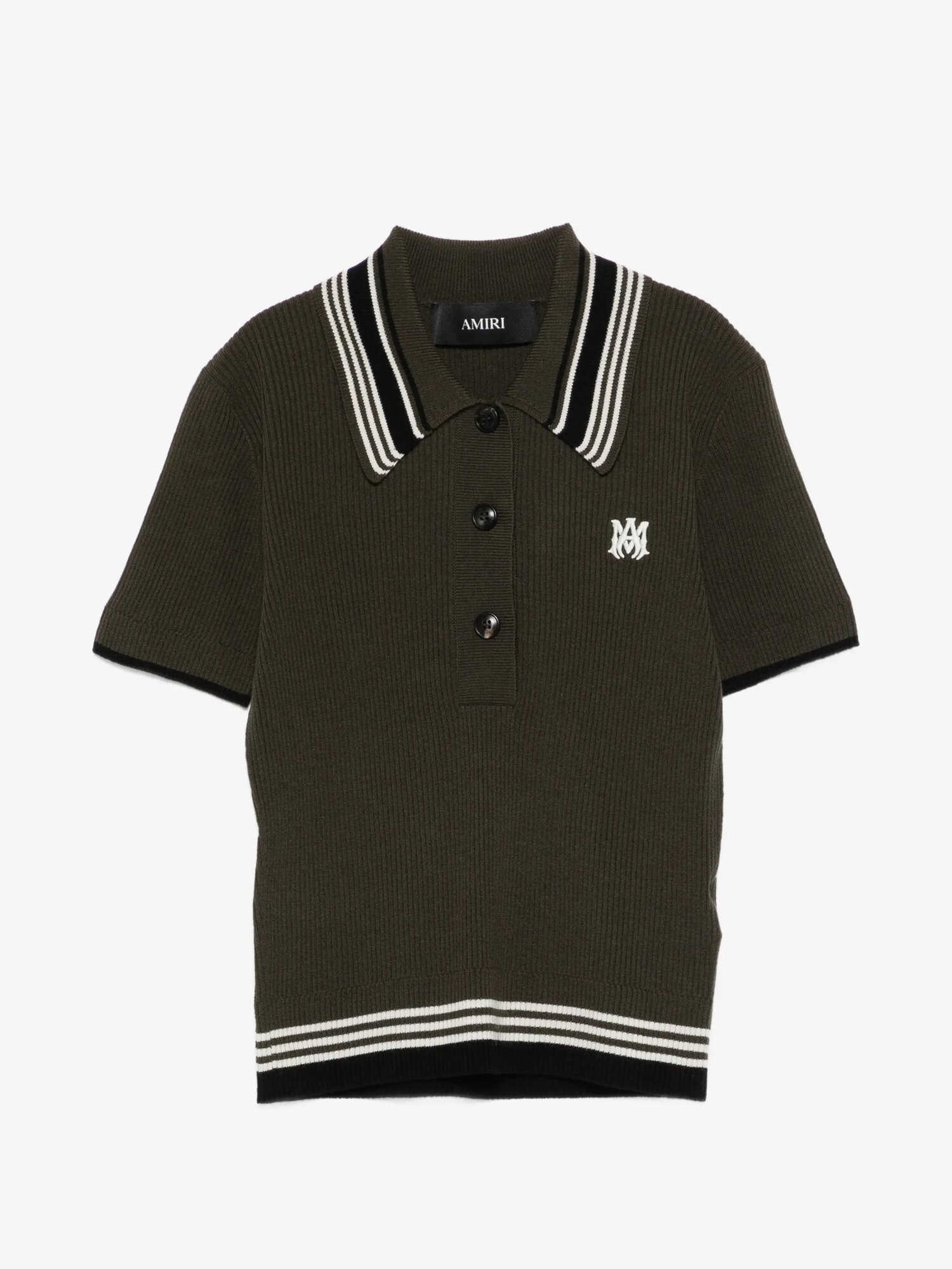 Топ AMIRI Logo-embroidered polo top