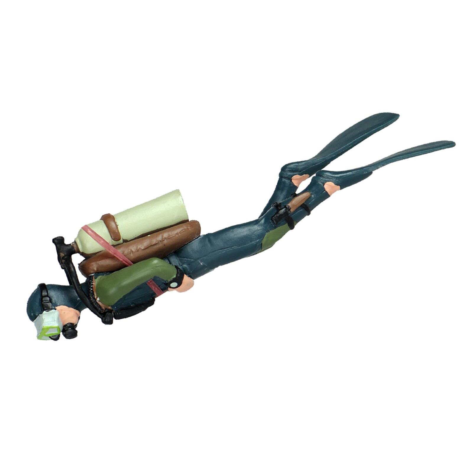 Миниатюрная фигурка дайвера, модель морского обитателя, аксессуары для аквариума, стиль 1