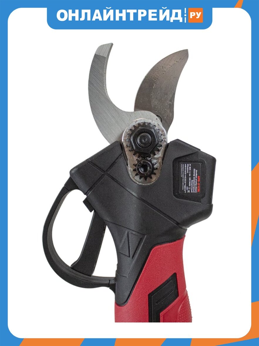 Секатор аккумуляторный бесщеточный Edon APS-21CBL 21В; Li-Ion; 2.0Ач; 30мм 40616