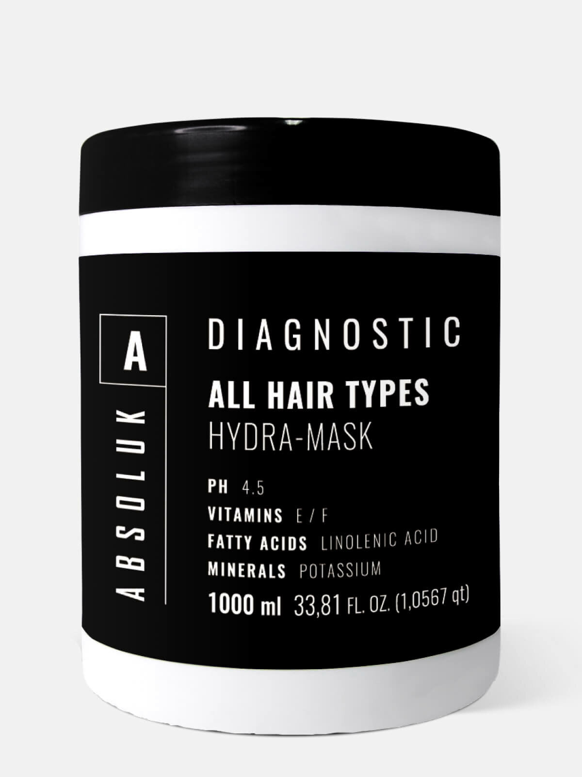 Маска увлажняющая для всех типов волос Absoluk Diagnostic All Hair Types Hydra-Mask, 1000 мл