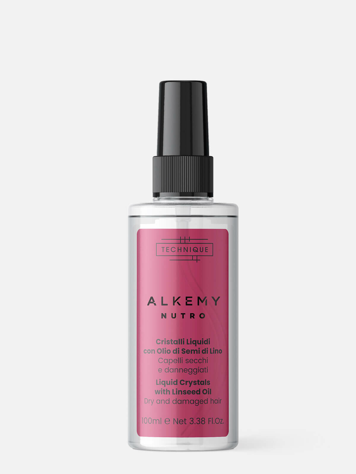 Жидкие кристаллы для секущихся кончиков волос Technique Alkemy Nutro Liquid Crystals With Linseed Oil, 100 мл