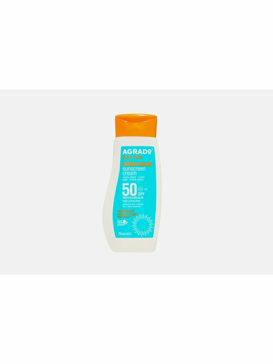 AGRADO Sunscreen cream Солнцезащитный крем SPF50 250 мл
