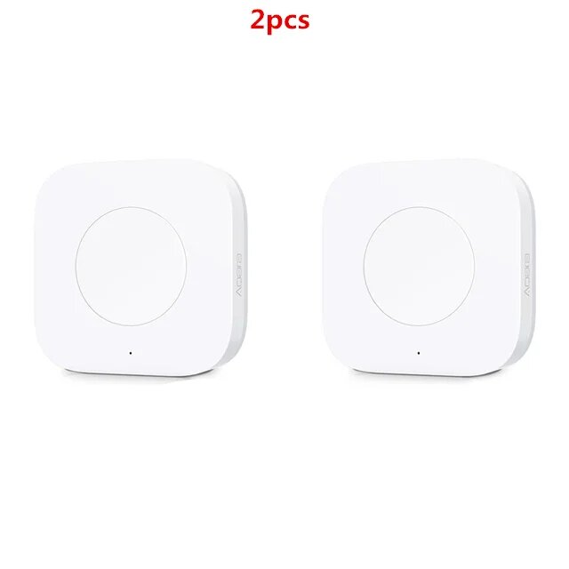 Аксессуар Aqara Mini Wireless Switch Zigbee Sensor One Key Control Button Smart Remote Control для Apple HomeKit, Mijia, Xiaomi, GOOGLE — 2 штуки