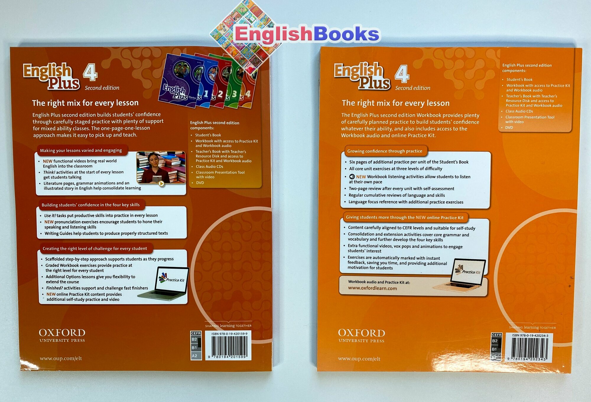 English Plus 4 Second edition, комплект учебник (students Book), рабочая тетрадь (workbook), CD — фото 1