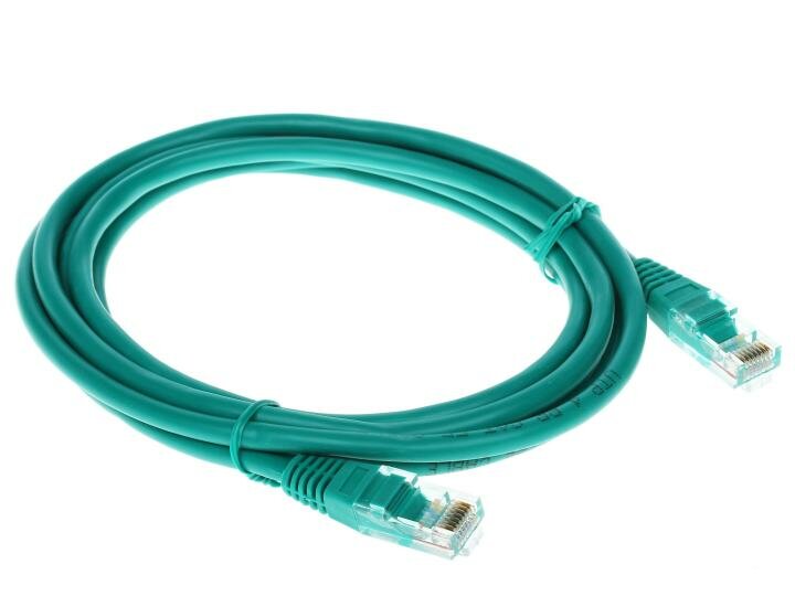 Cablexpert PP12-2M/G Patch Cord UTP кат.5e, 2м, зёленый — фото 1