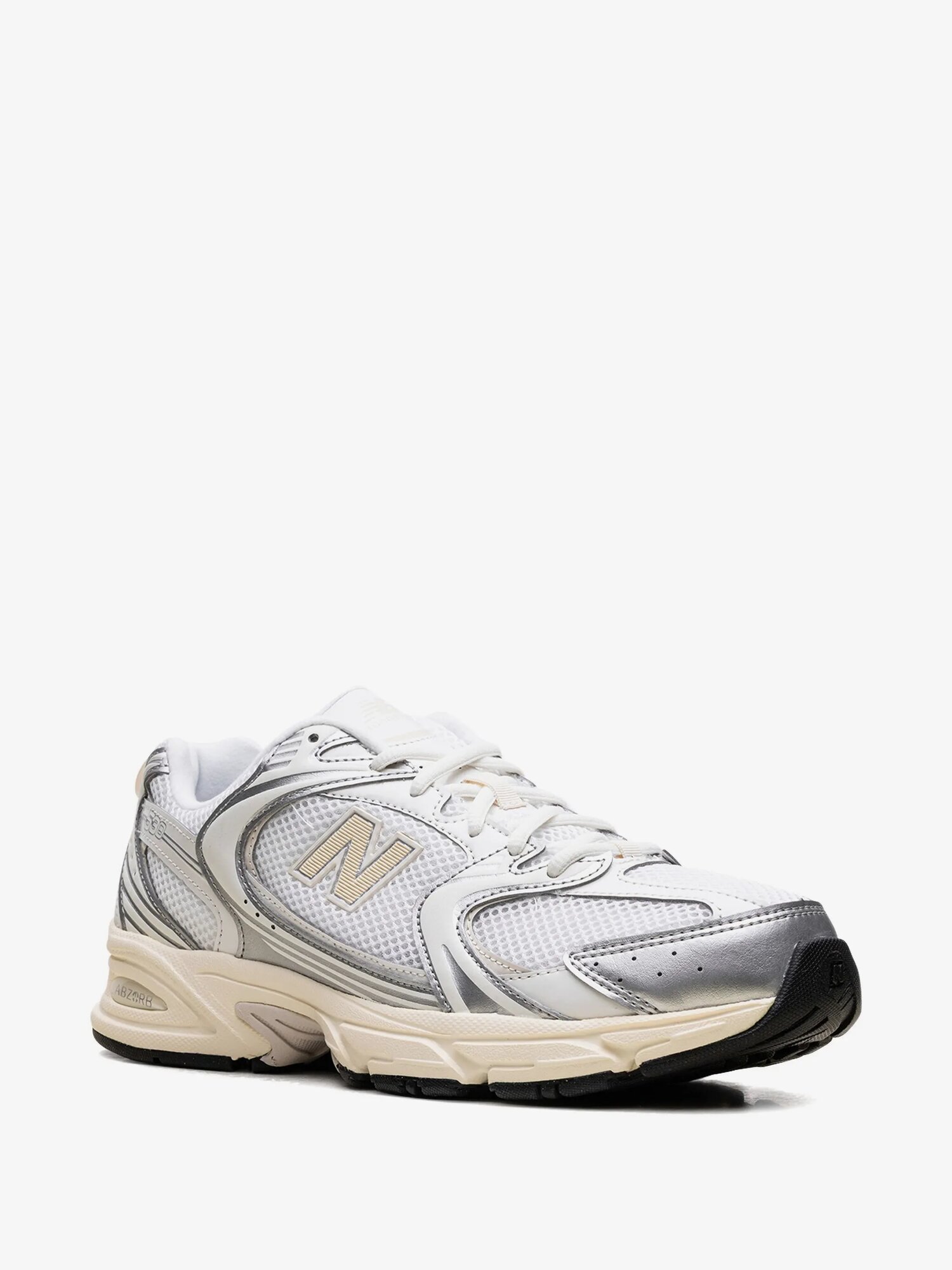 Кроссовки New Balance 530 Silver Metallic, размер 9,5 US, white — фото 1