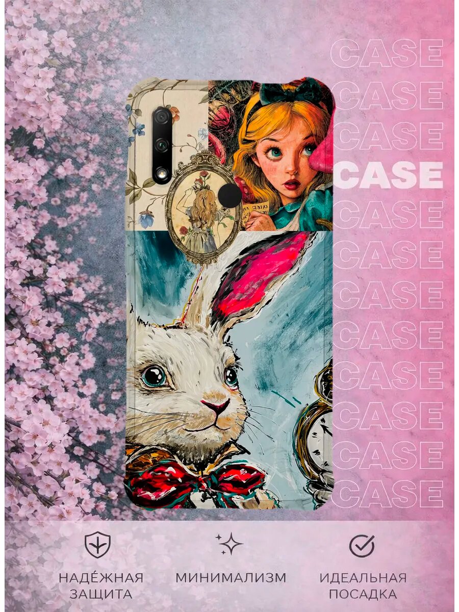 Чехол на Honor 9x с принтом Алиса в Стране чудес