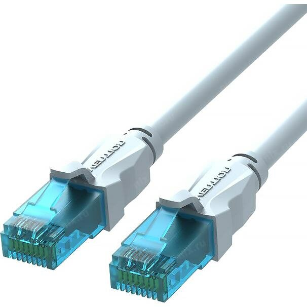 Патч-корд Vention VAP-A10-S075 прямой UTP cat.5е, RJ45 - 0,75м. Серый — фото 1
