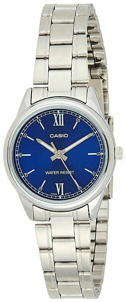 Наручные часы CASIO Collection, серебряный/синий — фото 1