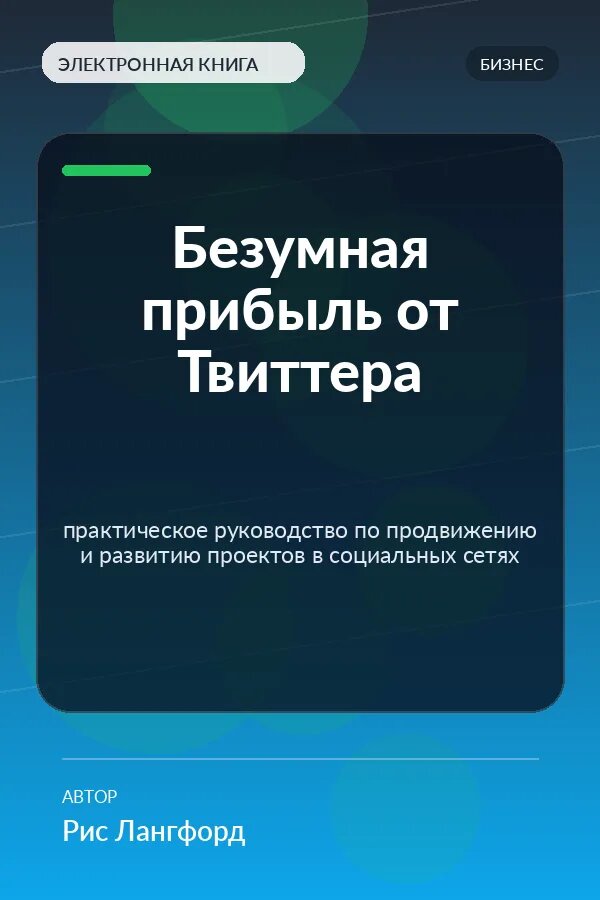 Книга Безумная прибыль от Твиттера — практическое руководство по продвижению и развитию проектов в социальных сетях