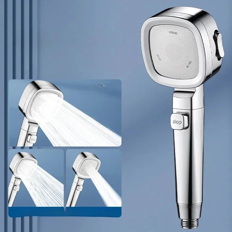 Душевая лейка Silver, 3 режима, ABS пластик