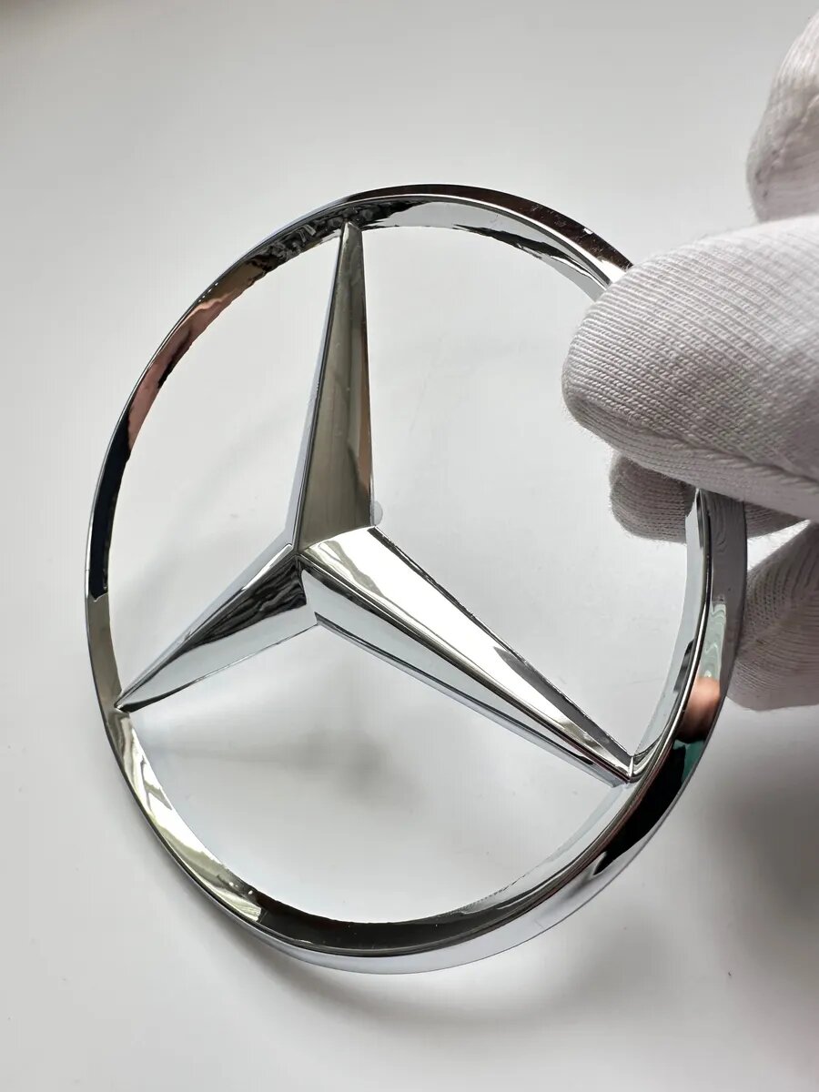 Эмблема Mercedes 90 мм шильдик логотип A212 817 0016 Мерседес