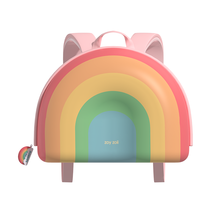 Детский рюкзак Zoyzoii Dream Sugar Heart Rainbow, дошкольный, 3D Сахарное Сердце Радуга, розовый