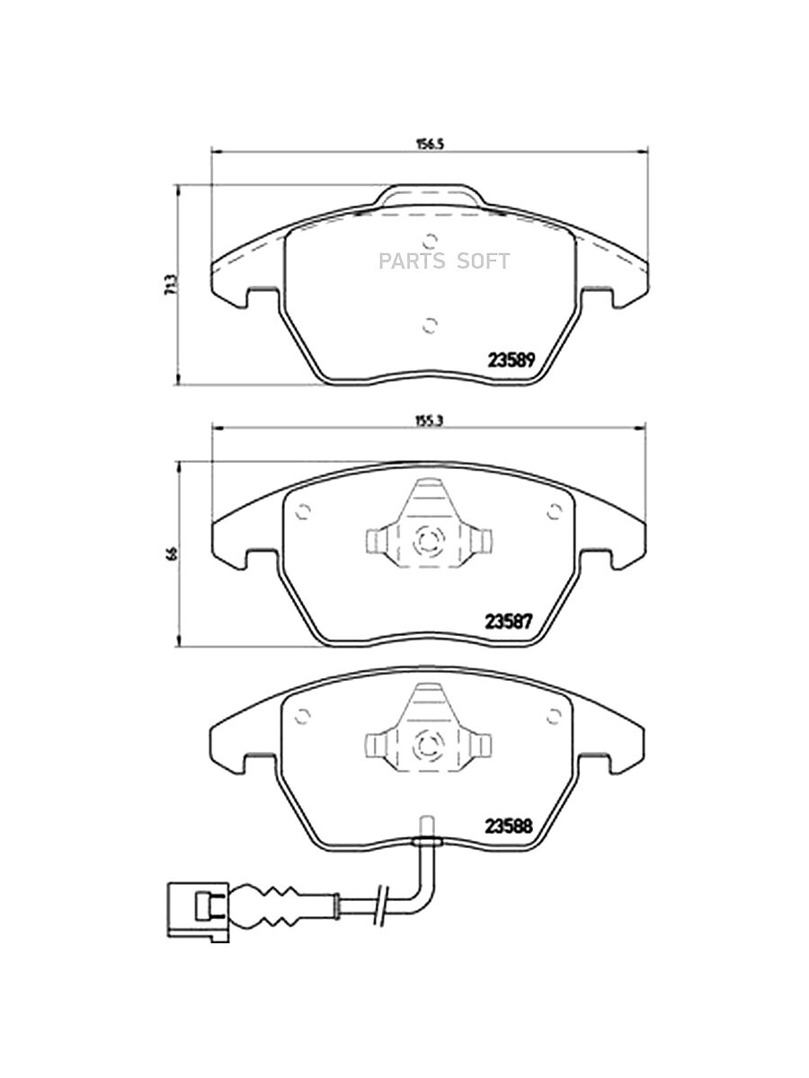 BREMBO P85075X Колодки тормозные дисковые Xtra перед