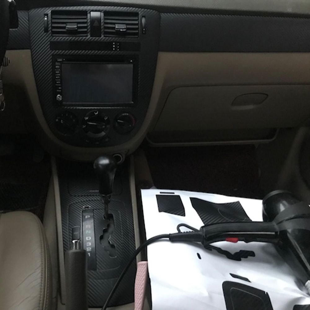 Декоративные наклейки из углеродного волокна на центральную панель для Chevrolet Lacetti 2010