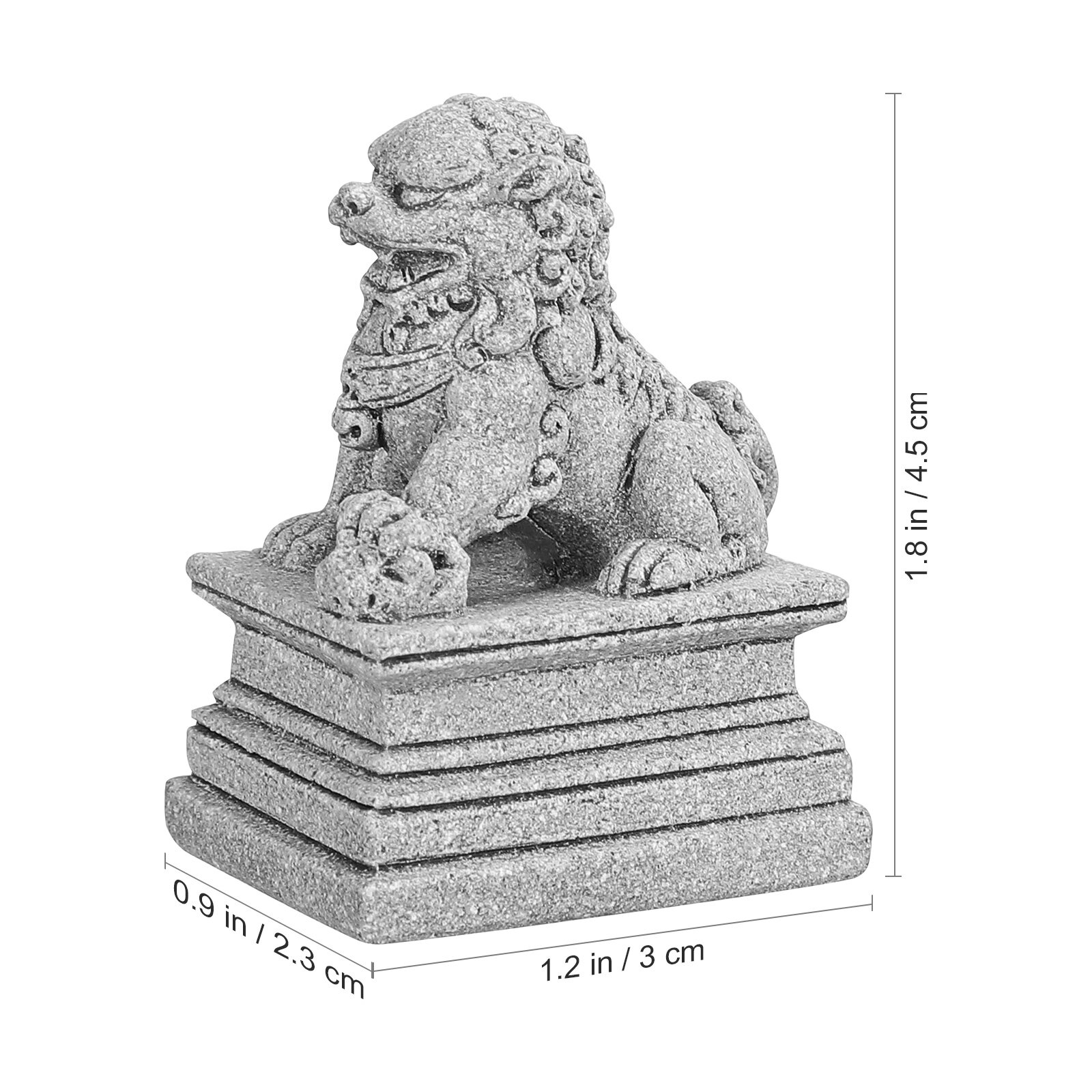 Два Миниатюрных Каменных Льва Декоративные Фигурки Для Васту 4 50X3 00X2 20Cm