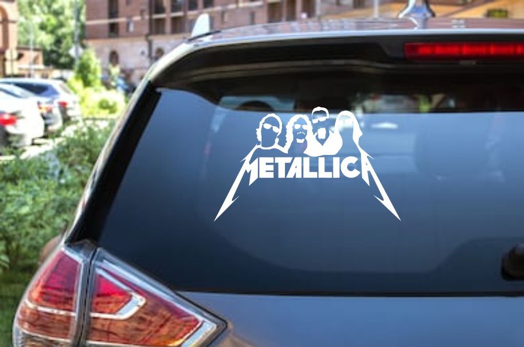Наклейка виниловая Metallica, Металлика №6, А4