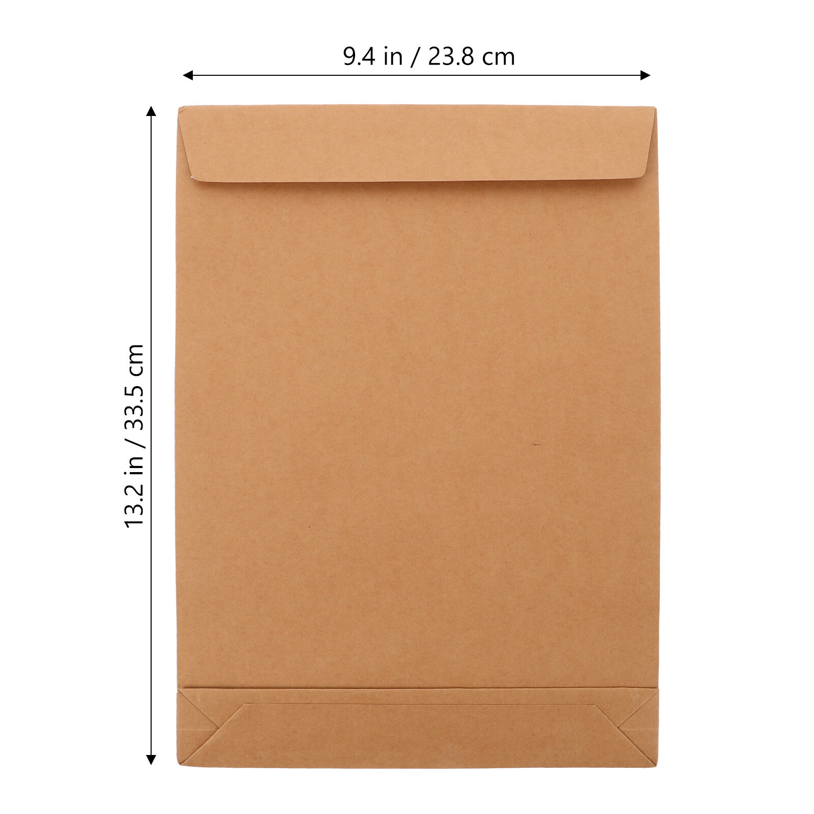 5 Штук Бумажных Пакетов Для Одежды И Файлов Коричневого Цвета 33.5X23.8X4Cm