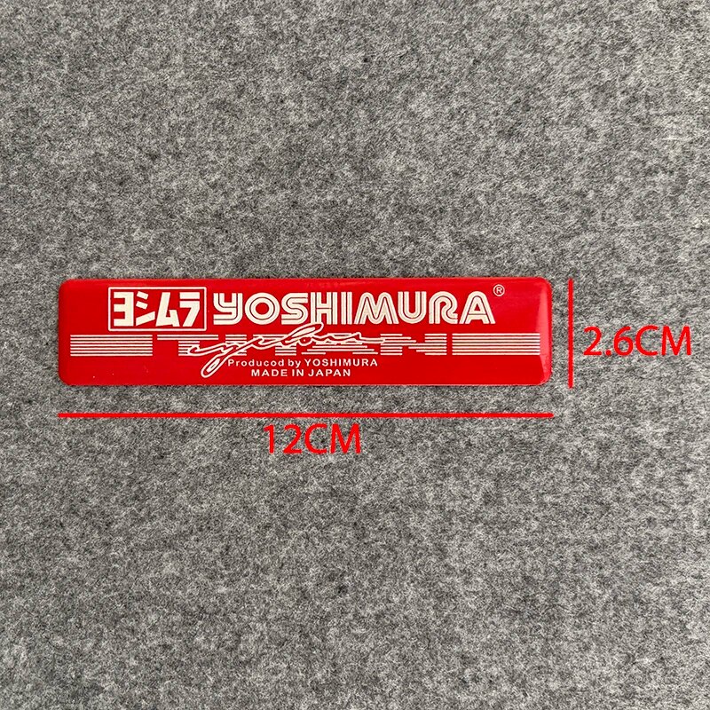 Наклейка на выхлопные трубы мотоцикла, алюминиевая 3D-термостойкая наклейка на глушитель для Yoshimura Honda Yamaha Suzuki BMW