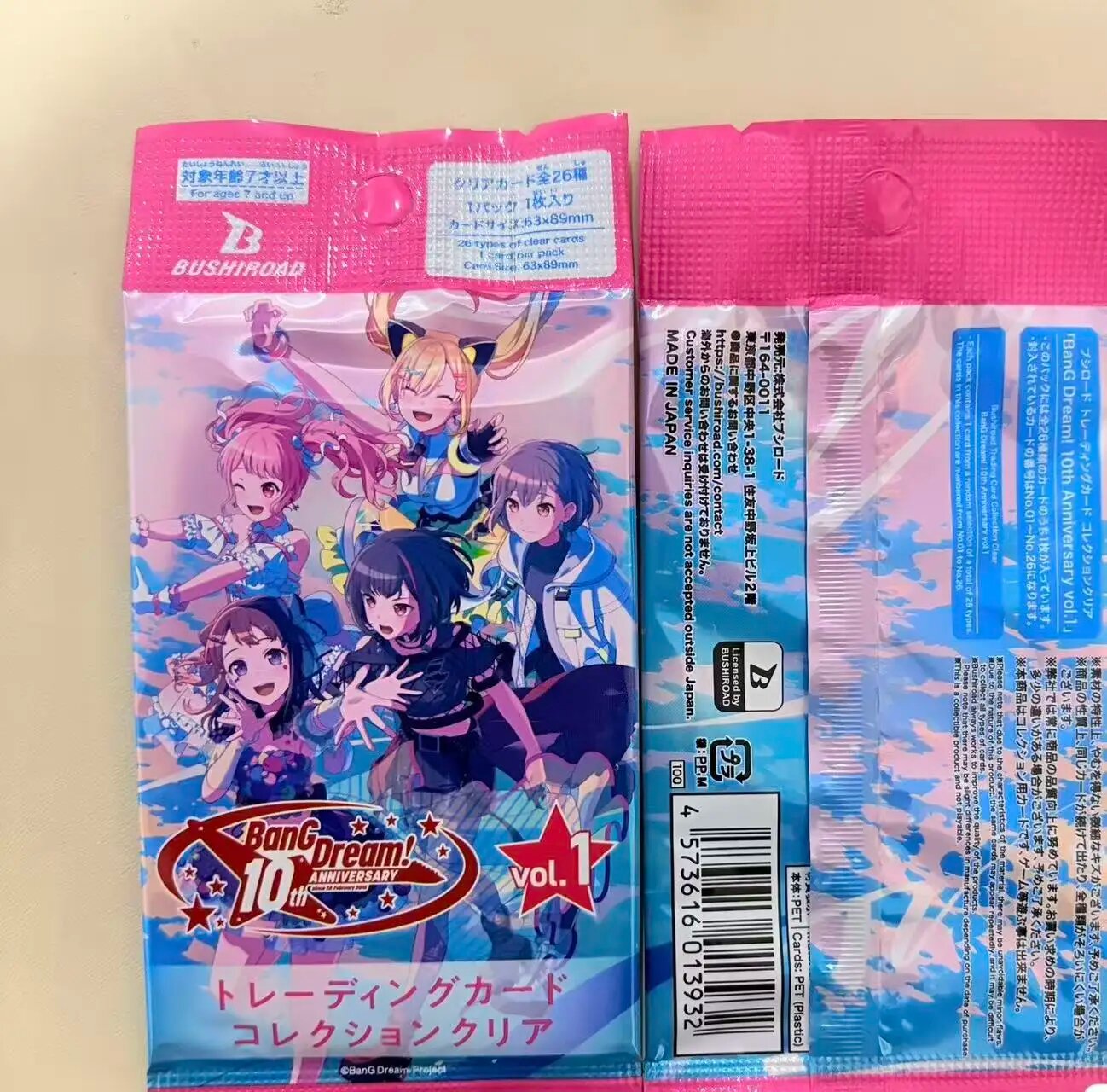 Коллекционные аниме-карты BanG Dream! 10th Anniversary Vol.1 random 1pcs A