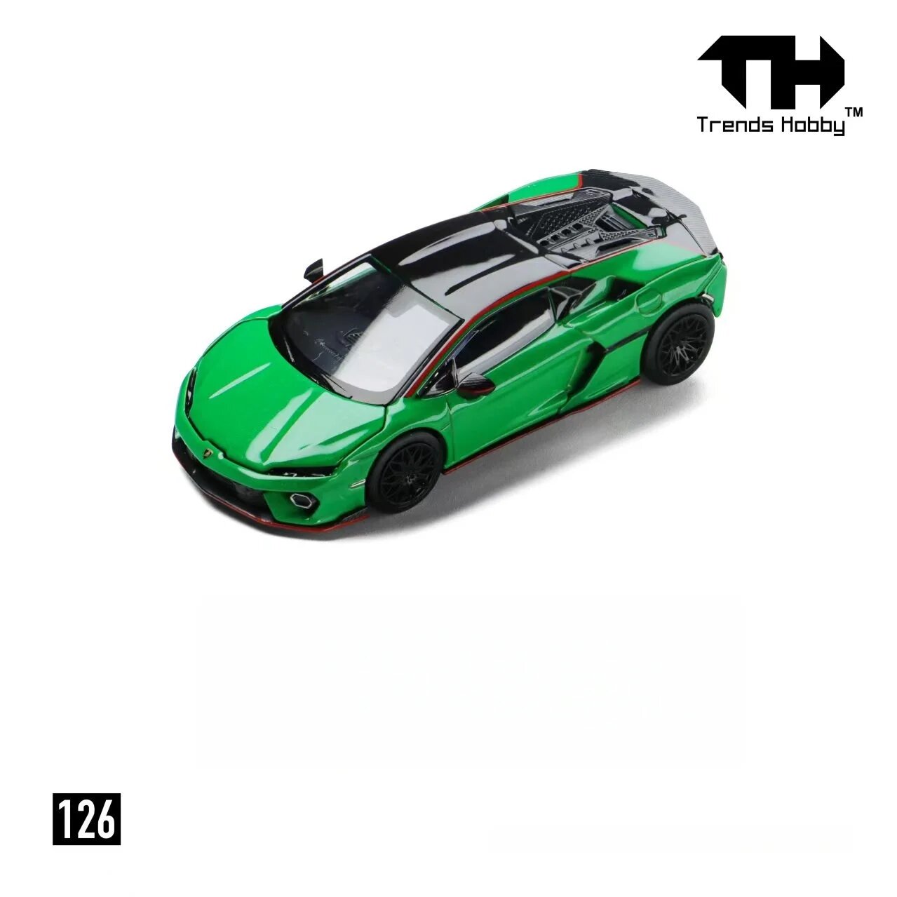 MASSDI Temerario 1:64 металлический автомобиль зеленый матовый синий Зеленый, Metal Green