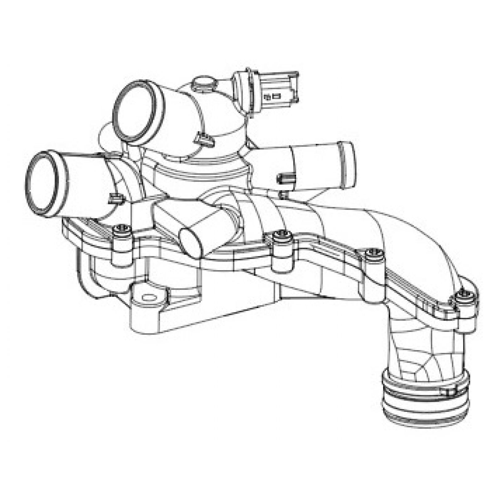 Термостат, для Пежо 308 2007 , Ситроен C4 2008 1.6i oem 1336Z8, 9810916880 арт LT2048