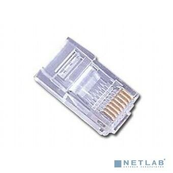 Разъем (коннектор) Cablexpert RJ-45 (8P8C) PLUG3UP6/10, универсальный кат.5e, контакты 6 микрон, 10шт, пакет