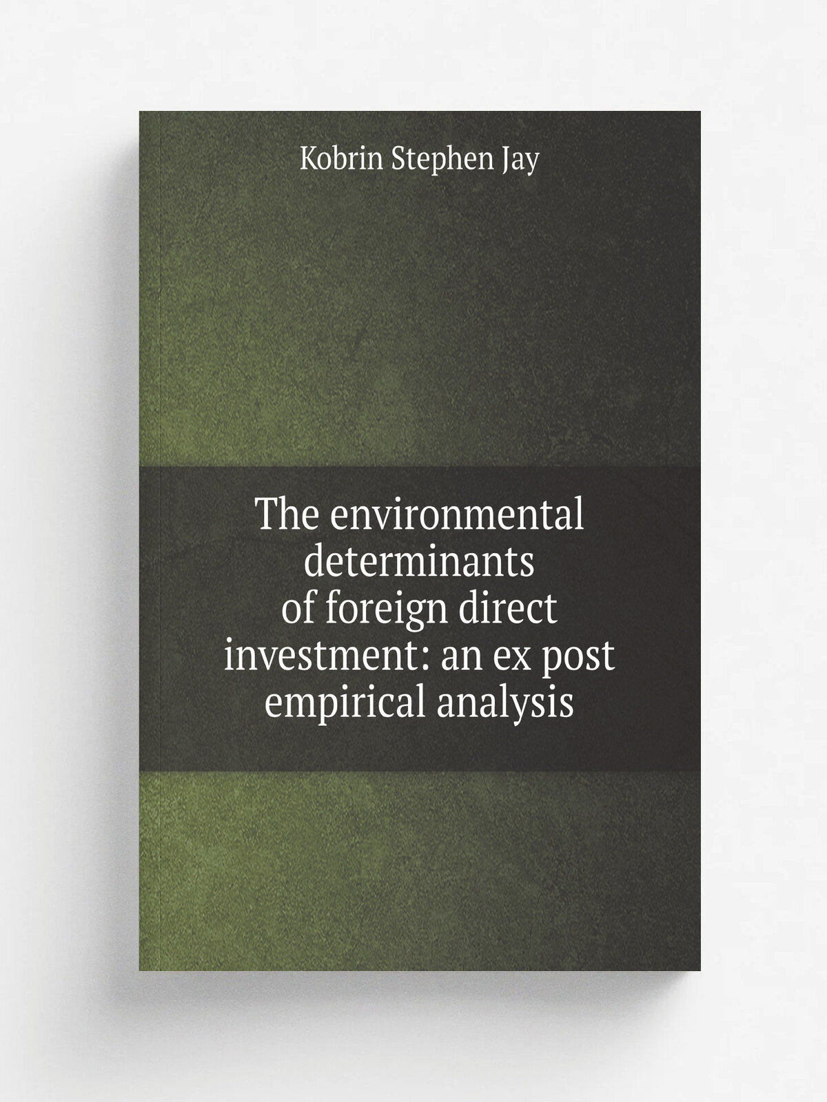 The environmental determinants of foreign direct investment: an ex post empirical analysis