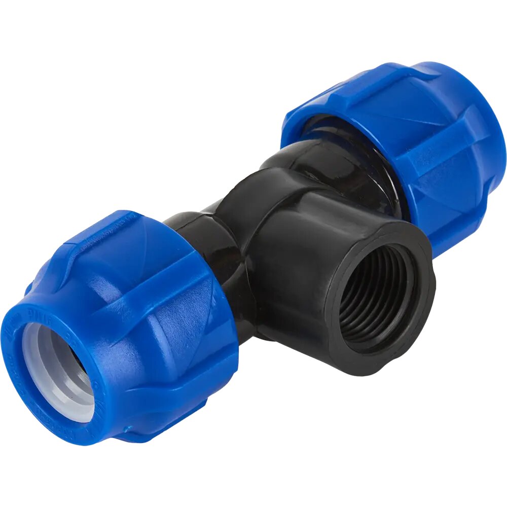 Тройник ПНД Valfex ø1/2"х20х20 мм внутренняя резьба - 3 шт.
