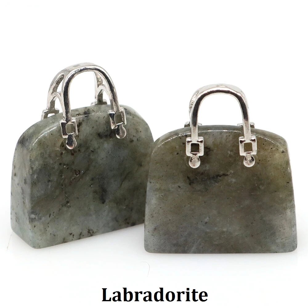 Шарм-подвеска Labradorite в виде сумки