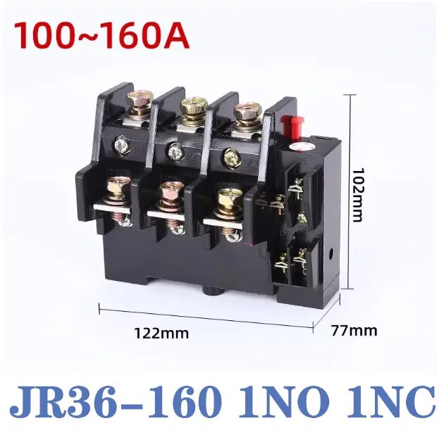 Реле защиты двигателя JR36-160 1NO 1NC 100-160A