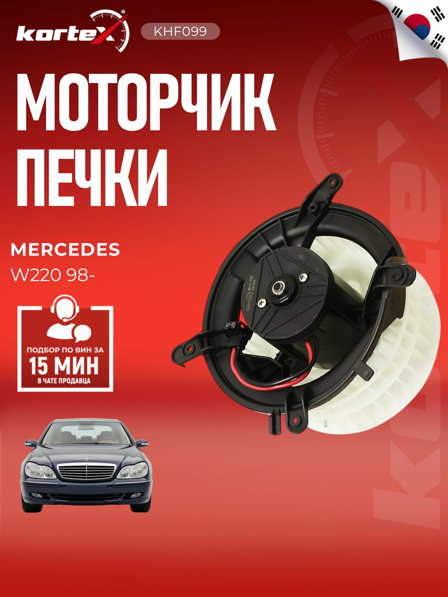 Мотор отопителя Mercedes-Benz S-Class W220 Мерседес-Бенц S-класс вентилятор печки OEM A2208203142