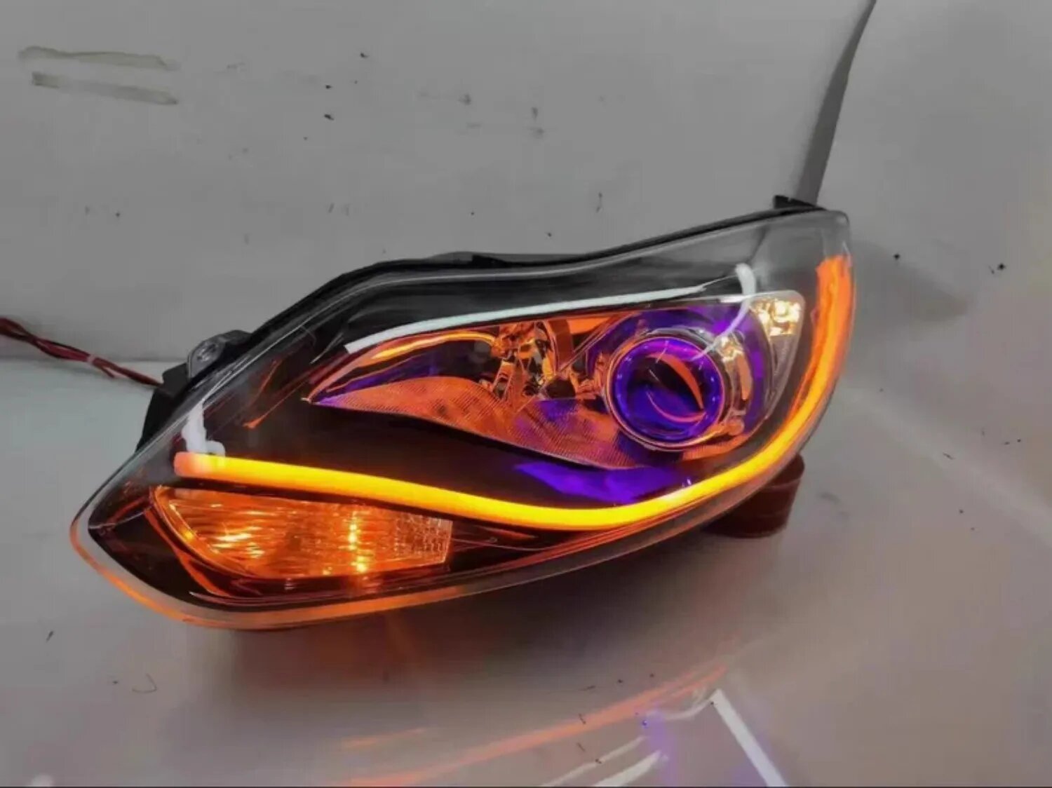 LED-фара для автомобиля Ford Focus, модифицированная дневная ходовая лампа DRL, поворотный сигнал