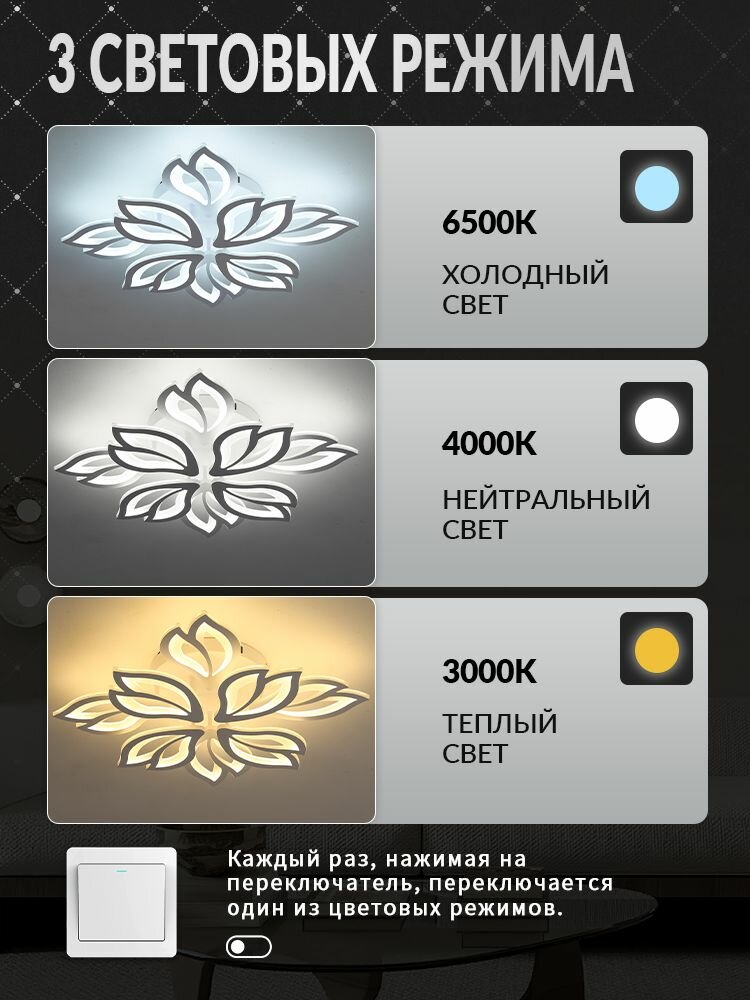 CENSEE Люстра, LED, 160 Вт — фото 1