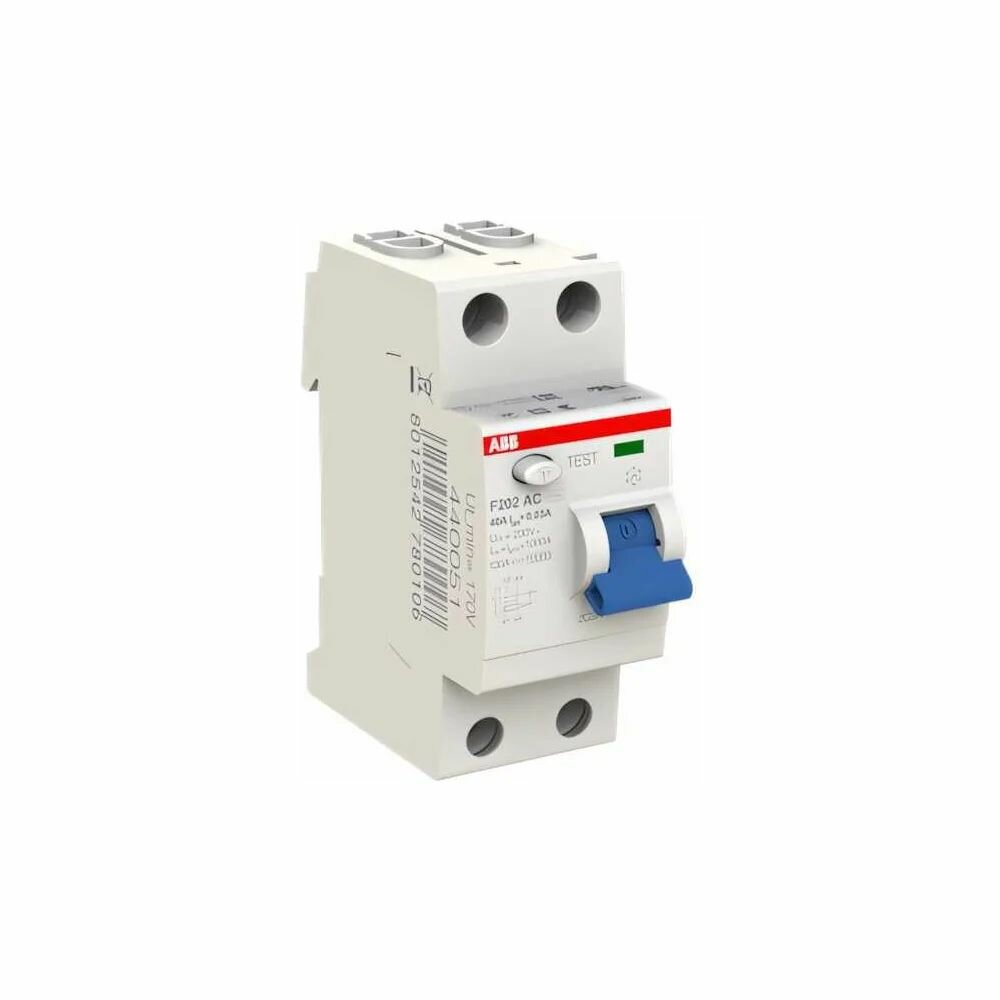 Устройство защитного отключения ABB 2п 40А 30мА F202 АС (ELC2CSF202001R1400) 2CSF202001R1400