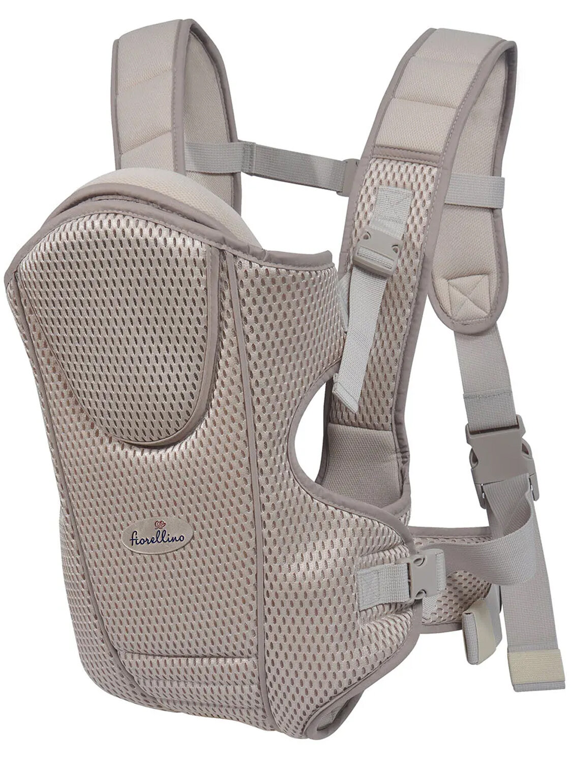 Рюкзак переноска Fiorellino beige mesh BC1847, вентилируемый, эргономичный, с рождения до 15 кг, бежевый