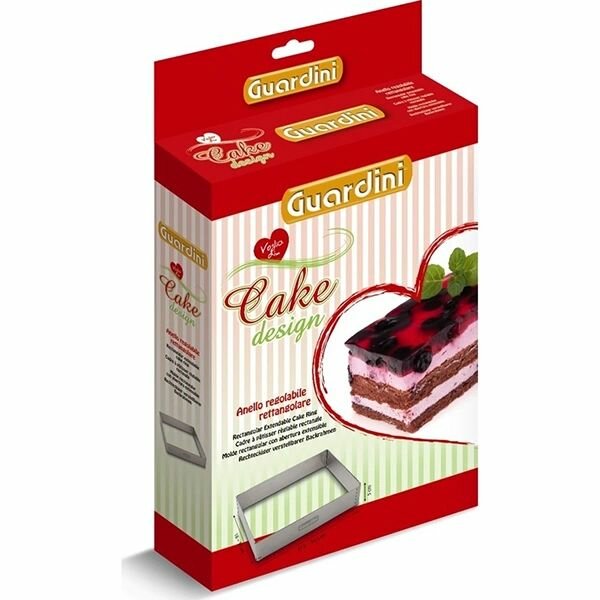 Форма для выпекания (металл) Guardini Cake Design Кольцо раздвижное 18x27.5-33x52.5 см